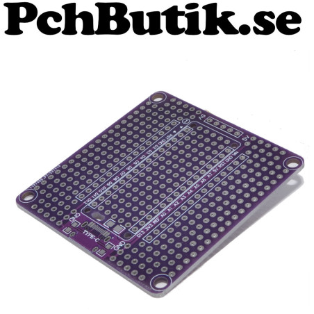 Experiment kort Nano 3.0 med genomomgående hål