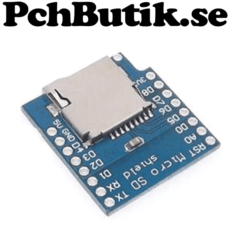 NYTT PÅ LAGER. Micro SD Card Shield IoT Wireless Control for D1 Mini ...